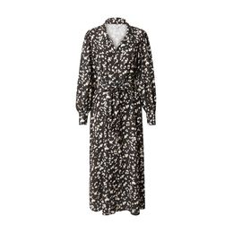 Dorothy Perkins Kleid Damen Größe 46 camel / ecru / schwarz Winterkleid