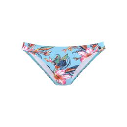 Lascana Damen Bikini-Hose, hellblau-bedruckt, Gr&ouml;&szlig;e 38