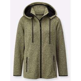 WITT Damen Fleecejacke mit Antipilling-Ausr&uuml;stung, schilf-meliert, Gr&ouml;&szlig;e 54