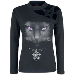 Spiral Black Cat Langarmshirt schwarz in L D008F477-5