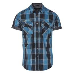 Koroshi Button Up Shirt male Blue size L