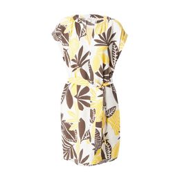 s.Oliver Kleid Damen Größe 44 creme / schoko / curry Winterkleid