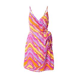 Only Kleid 'ONLALMA' Damen Gr&ouml;&szlig;e 34 gelb / lila / orange / fuchsia Winterkleid