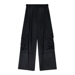 Bershka Cargo Pants female Black size 36