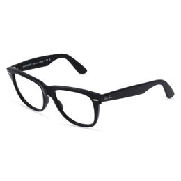 Ray-Ban RB 2140 WAYFARER BL selbsttönend | Unisex-Sonnenbrille | Fassung: Vollrand, Quadratisch, Acetat, Schwarz | Glasfarbe: Blau