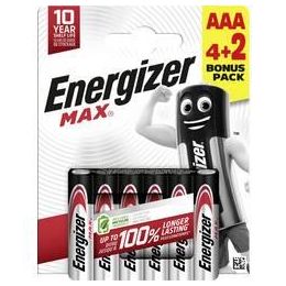 Energizer Max Micro (AAA)-Batterie Alkali-Mangan 1.5 V 6 St.