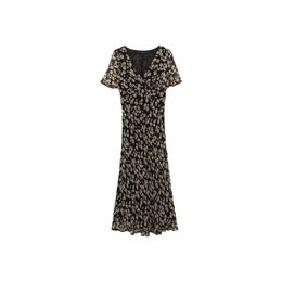 Mango Kleid 'Belle' Damen Gr&ouml;&szlig;e 32 gelb / schwarz / wei&szlig; Winterkleid