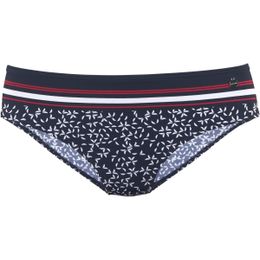 Lascana Damen Bikini-Hose, marine-bedruckt, Gr&ouml;&szlig;e 40
