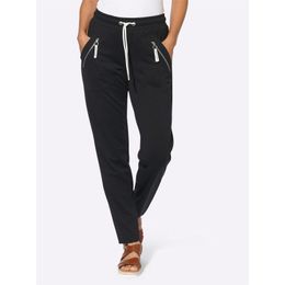 Heine Damen Schlupfhose, Schwarz, Gr. 20, R&ouml;hrenhosen, Material: Polyester