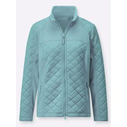 WITT Damen Fleecejacke mit Rei&szlig;verschluss-Taschen, ozean, Gr&ouml;&szlig;e 46