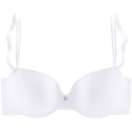 Lascana Damen Push-up-BH, wei&szlig;, Gr&ouml;&szlig;e 75C
