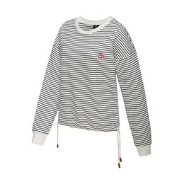 H.I.S. H.I.S Damen Sweatshirt, marine-offwhite, Gr&ouml;&szlig;e 36/38