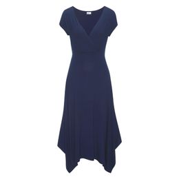 Beachtime by Lascana Damen Jerseykleid, marine, Gr&ouml;&szlig;e 42