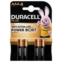 Duracell Plus Power Boost Micro (AAA)-Batterie Alkali-Mangan 1.5 V 4 St.