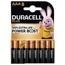 Duracell Plus Power Boost Micro (AAA)-Batterie Alkali-Mangan 1.5 V 8 St.