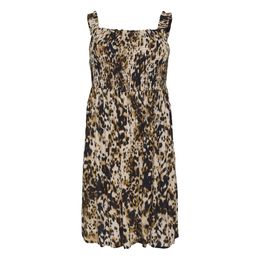 Kaffe Curve Kleid 'Julia' Damen Gr&ouml;&szlig;e 44 braun / schwarz Sommerkleid