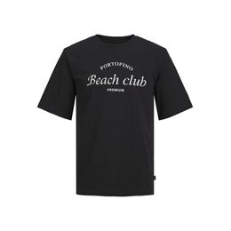 Jack & Jones Jack & Jones T-Shirt 'Ocean Club' Herren Gr&ouml;&szlig;e L schwarz / wei&szlig;