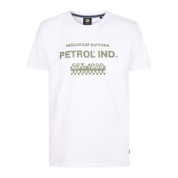PETROL INDUSTRIES T-Shirt 'Horizon' Herren Gr&ouml;&szlig;e XXXL oliv / wei&szlig;