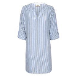 Cream Kleid 'Venta' Damen Gr&ouml;&szlig;e XL blau / wei&szlig;