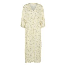 Culture Kleid 'Billie' Damen Gr&ouml;&szlig;e 44 pastellgelb / grau / gr&uuml;n Sommerkleid