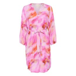 Cream Blusenkleid 'Nana' Damen Gr&ouml;&szlig;e 46 orange / pink / hellpink Sommerkleid