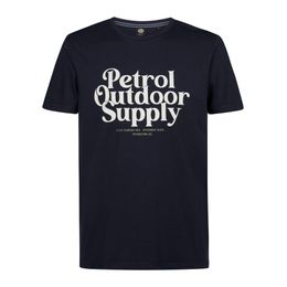 PETROL INDUSTRIES T-Shirt Herren Gr&ouml;&szlig;e XL blau / wei&szlig;