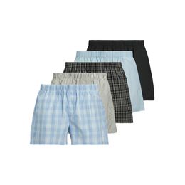 Jack & Jones Jack & Jones Boxershorts 'JACMilano' Herren Gr&ouml;&szlig;e XXL hellblau / grau / schwarz / wei&szlig;