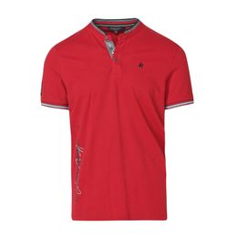 Koroshi Poloshirt Herren Gr&ouml;&szlig;e XXXL grau / dunkelrot / schwarz