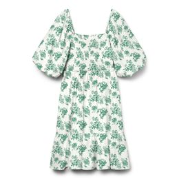 Vero Moda Kleid 'VMNomia' Damen Gr&ouml;&szlig;e 38 gr&uuml;n / wei&szlig; Sommerkleid