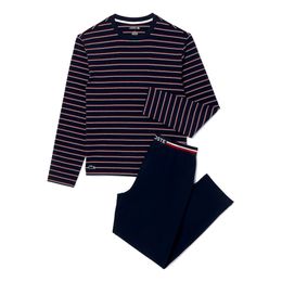 Lacoste Pyjama Herren Gr&ouml;&szlig;e XL burgunder / schwarz / wei&szlig;