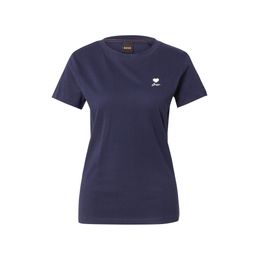 BOSS T-Shirt 'C_Esogo_3' Damen Gr&ouml;&szlig;e XS dunkelblau / wei&szlig;