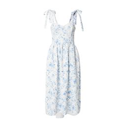 French Connection Kleid 'SERENITY DALE' Damen Gr&ouml;&szlig;e 44 creme / blau Winterkleid