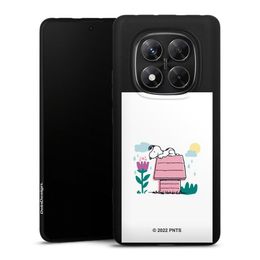 DeinDesign Xiaomi Redmi Note 14 Pro 5G Handy Premium Silikon H&uuml;lle Handyh&uuml;lle schwarz Case Snoopy Dog Official Licensed Product Silikon Premium Case