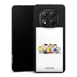 DeinDesign Xiaomi Redmi Note 14 Pro 5G Handy Premium Silikon H&uuml;lle Handyh&uuml;lle schwarz Case Merchandise Kindheit Peanuts Silikon Premium Case
