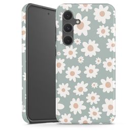 DeinDesign Galaxy S24 FE 5G Handy Panzer Handyh&uuml;lle robuste Outdoor H&uuml;lle Schutzh&uuml;lle matt Flowers Daisy Muster Tough Case
