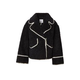 OBJECT Between-Season Jacket 'Shiren' female size XS Black / Wool white