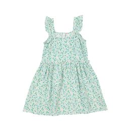 Vero Moda Girl Kleid 'VMIRIS DITSY' M&auml;dchen Gr&ouml;&szlig;e 134 blau / tanne / rosa / wei&szlig;