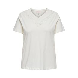 Only Carmakoma T-shirt 'CARHATTI' Damen Gr&ouml;&szlig;e 6XL wei&szlig;