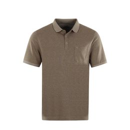 Hajo Shirt Kurzarm-Poloshirt Softknit mit Knopfleiste und Brusttasche in Regular Fit