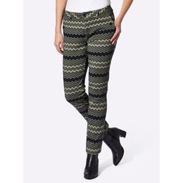 Heine Damen Cotton Hose, Schwarz, Gr. 50, 7/8-Hose, Material: Baumwolle
