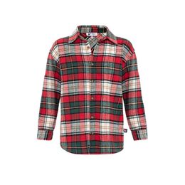 Williot Hemd Jungen Gr&ouml;&szlig;e 158/164 gr&uuml;n / rot / burgunder / wei&szlig;