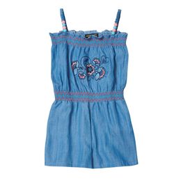 KOROSHI Overall M&auml;dchen Gr&ouml;&szlig;e 128 blau / blue denim / apricot / rosa