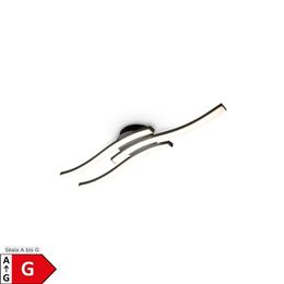 B.K.LICHT LED Deckenleuchte, schwarz, 3xLED/6W