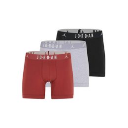 Jordan Boxershorts 'FLIGHT' Herren Größe M rostbraun / hellgrau / schwarz
