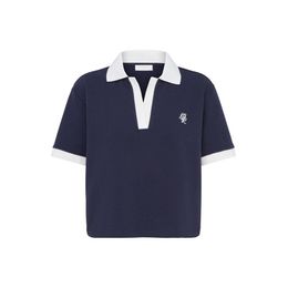 LeGer by Lena Gercke Poloshirt 'Drew' Damen Gr&ouml;&szlig;e S navy / wei&szlig;
