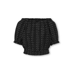 ONLY GIRLS Bluse 'KOGBoletta' M&auml;dchen Gr&ouml;&szlig;e 140 schwarz / wei&szlig;