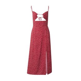AÉROPOSTALE Kleid Damen Größe 34 kirschrot / weiß Winterkleid
