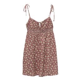 Pull&Bear Pull&Bear Kleid Damen Größe 34 oliv / burgunder / weiß