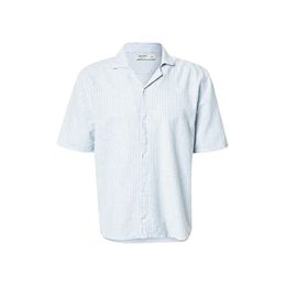 Hollister Hemd Herren Größe XL pastellblau / weiß