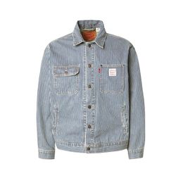 Levi's LEVI'S Jacke 'Sunrise Trucker Jacket' Herren Größe XL taubenblau / weiß